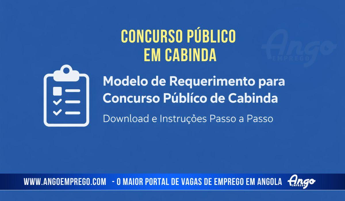 Modelo de Requerimento para Concurso Público de Cabinda 2026 (Download ...